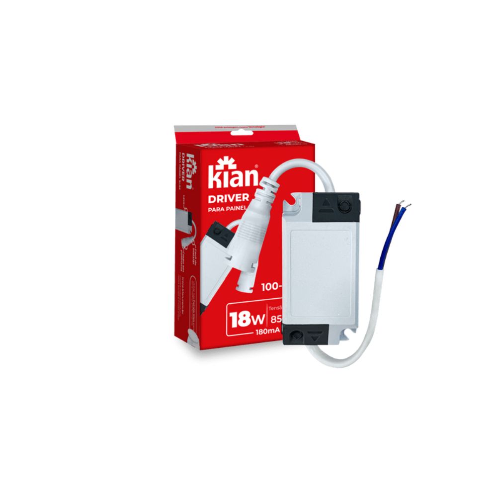 Driver Para Led Slim 18W 85-95V 180Ma Bivolt Kian | Mesquitão